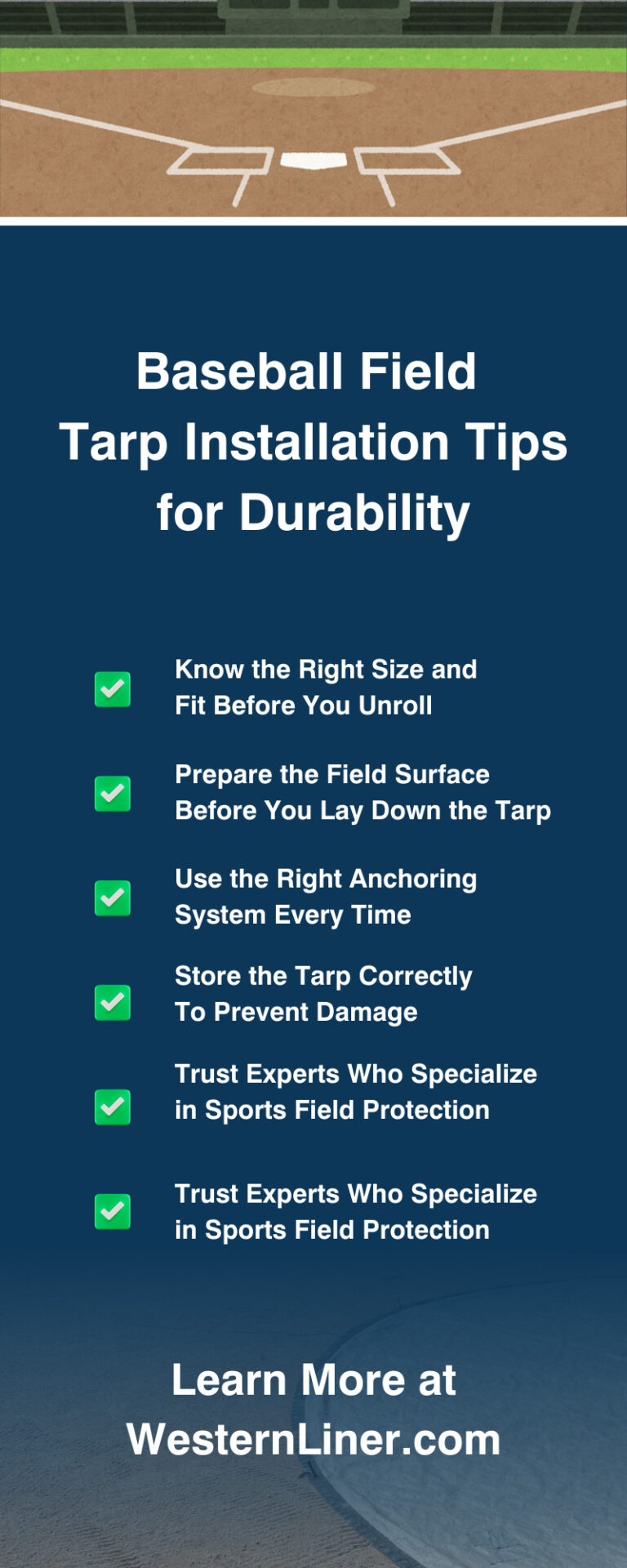 Baseball Field Tarp Installation Tips for Durability - Western ...